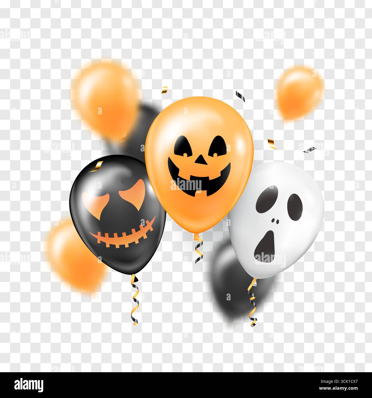 Scary air balloons halloween Stock Vector Images - Alamy