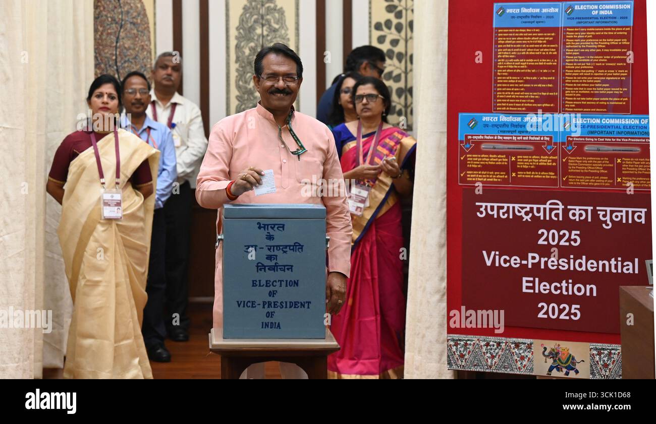 NEW DELHI, INDIA - SEPTEMBER 9: BJP Lok Sabha MP and Union State Cabinet Minister Harsh Malhotra ...