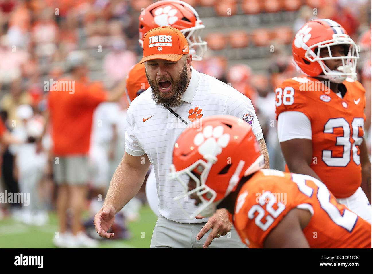 CLEMSON, SC - SEPTEMBER 06: Clemson Tigers linebacker coach Ben ...