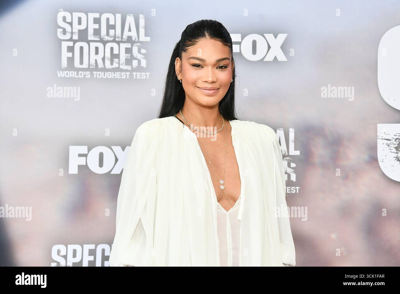 Chanel Iman arrives at the press day for "Special Forces: World's ...