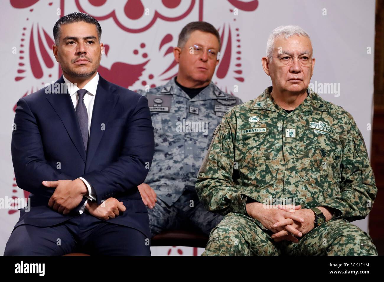 Secretary of Security and Citizen Protection, Omar Garcia Harfuch and ...