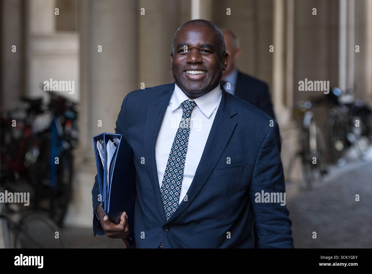 Justice secretary david lammy arrives hi-res stock photography and ...