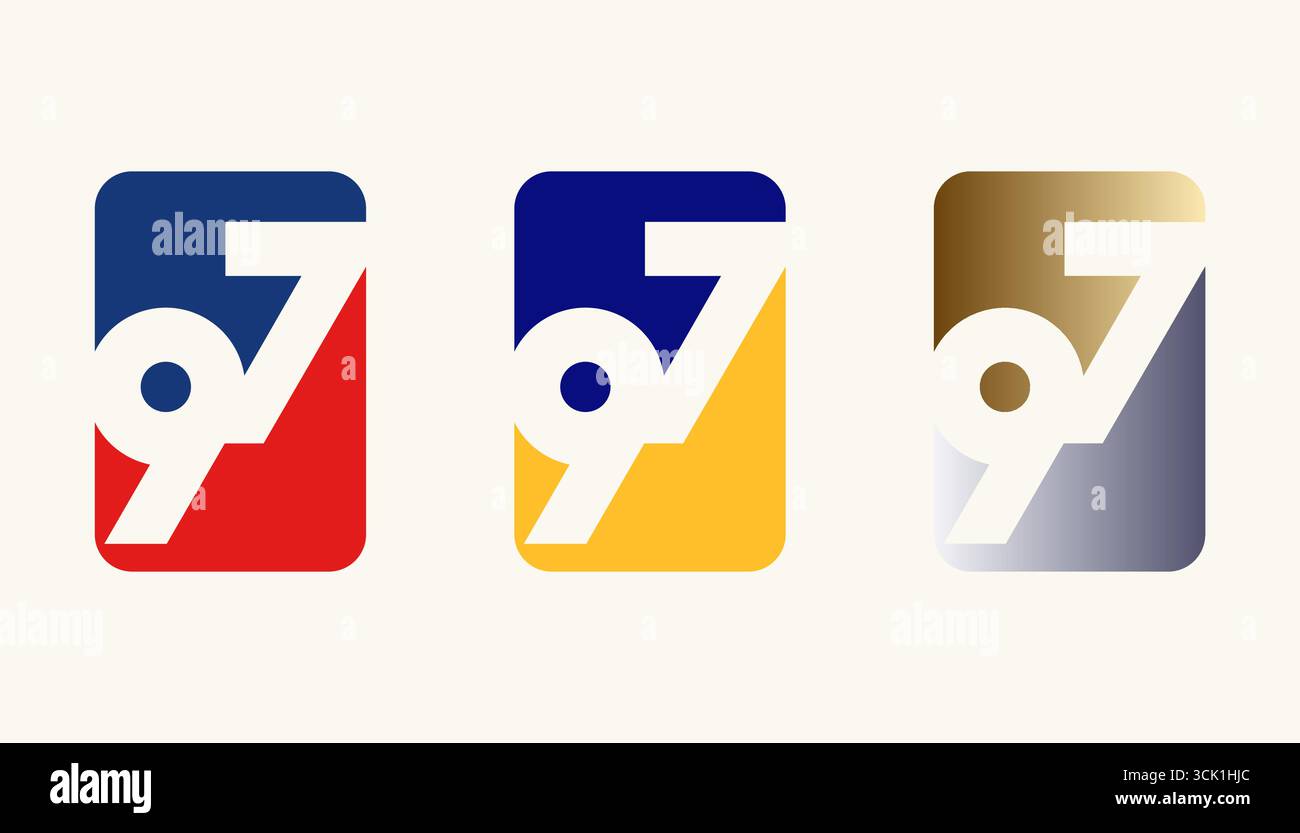 Collection of Card Design Number Anniversary 97th, 97th Happy ...
