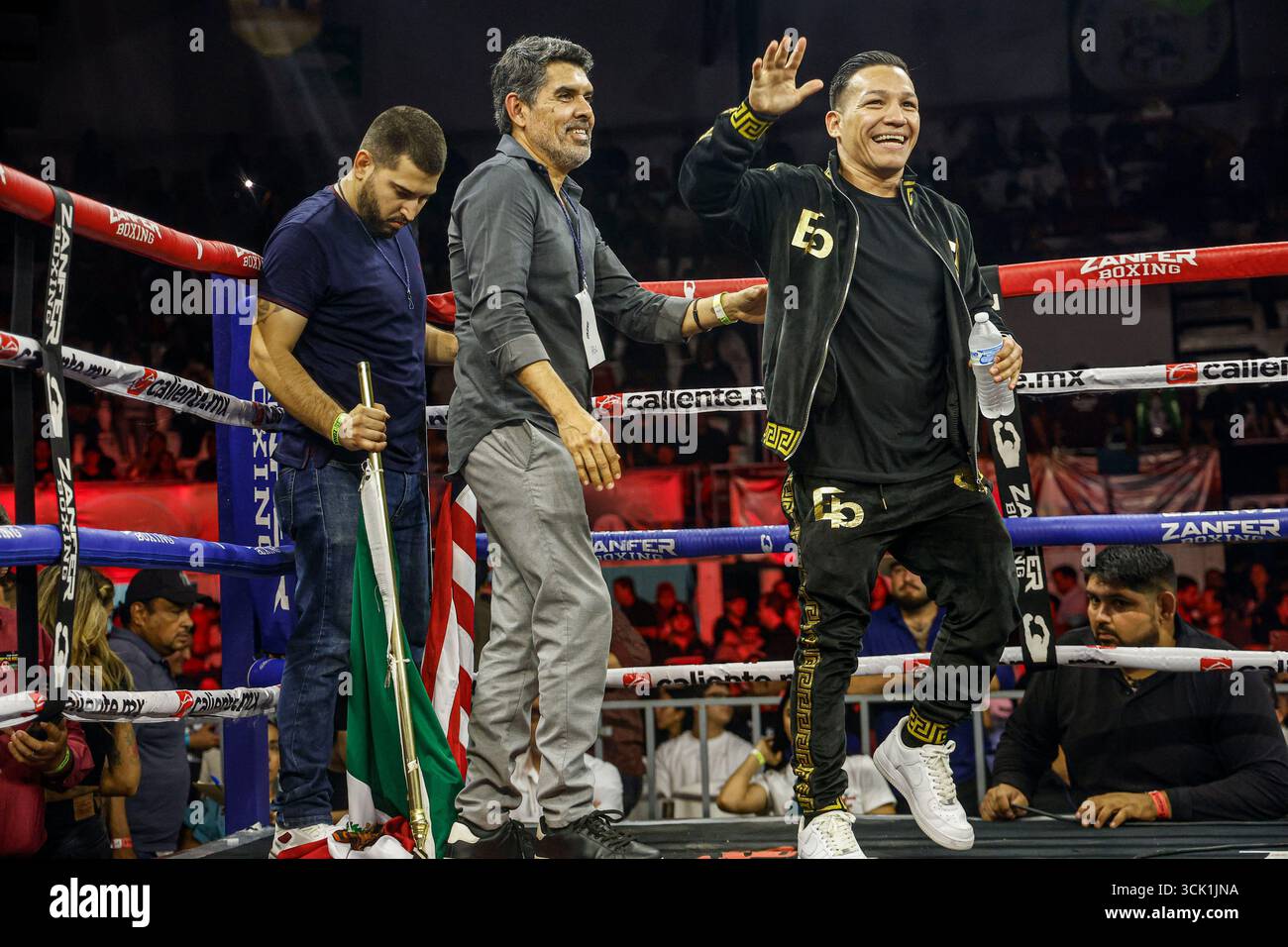 NOGALES, MEXICO - SEPTEMBER 6: Rafael Soto (R) boxing promoter and ...