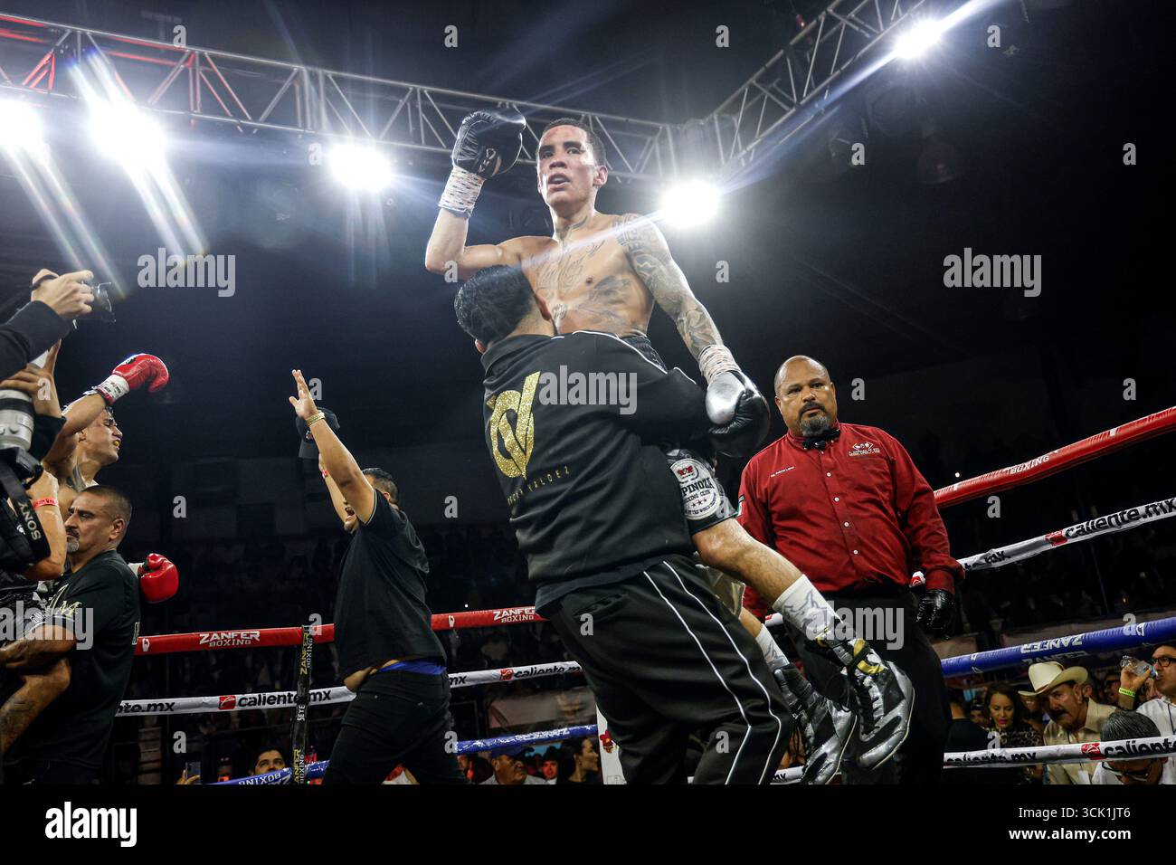 NOGALES, MEXICO - SEPTEMBER 6: Oscar Valdez, during the Oscar Valdez vs ...