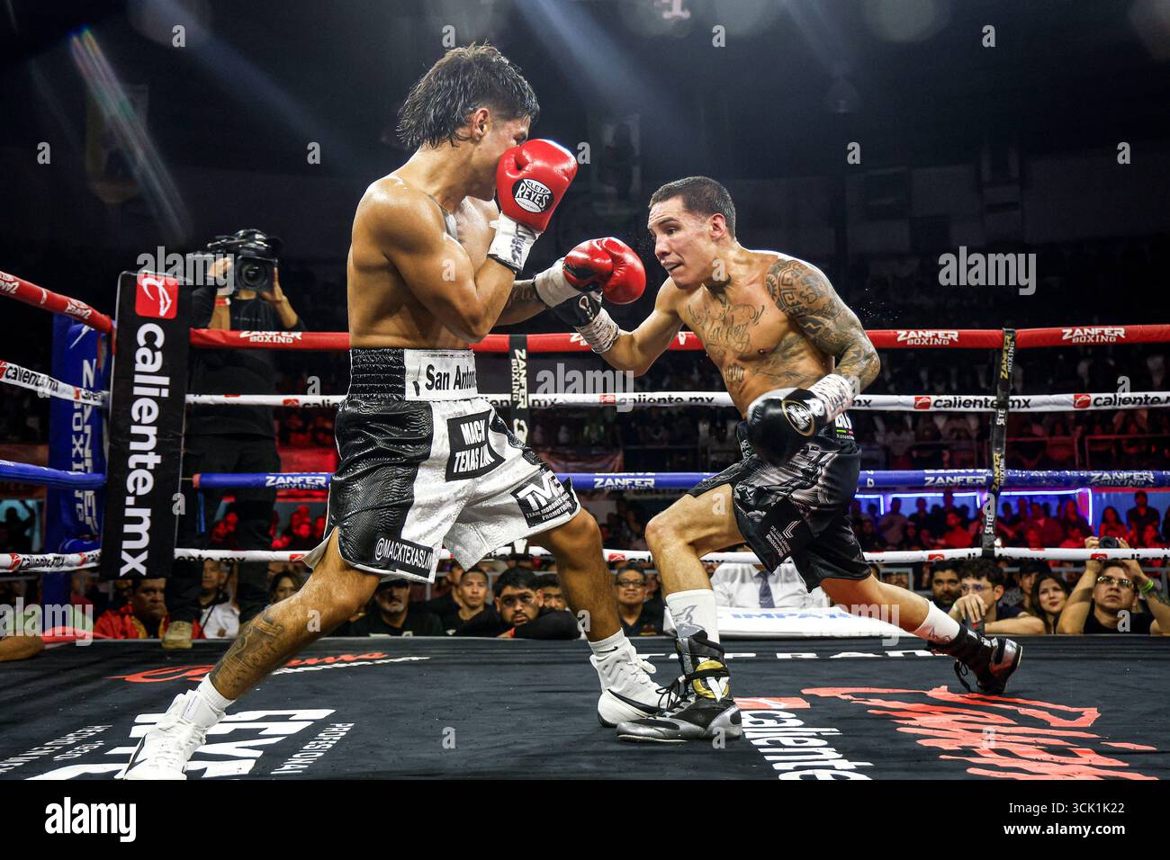 NOGALES, MEXICO - SEPTEMBER 6: Oscar Valdez (R) fights against Ricky ...