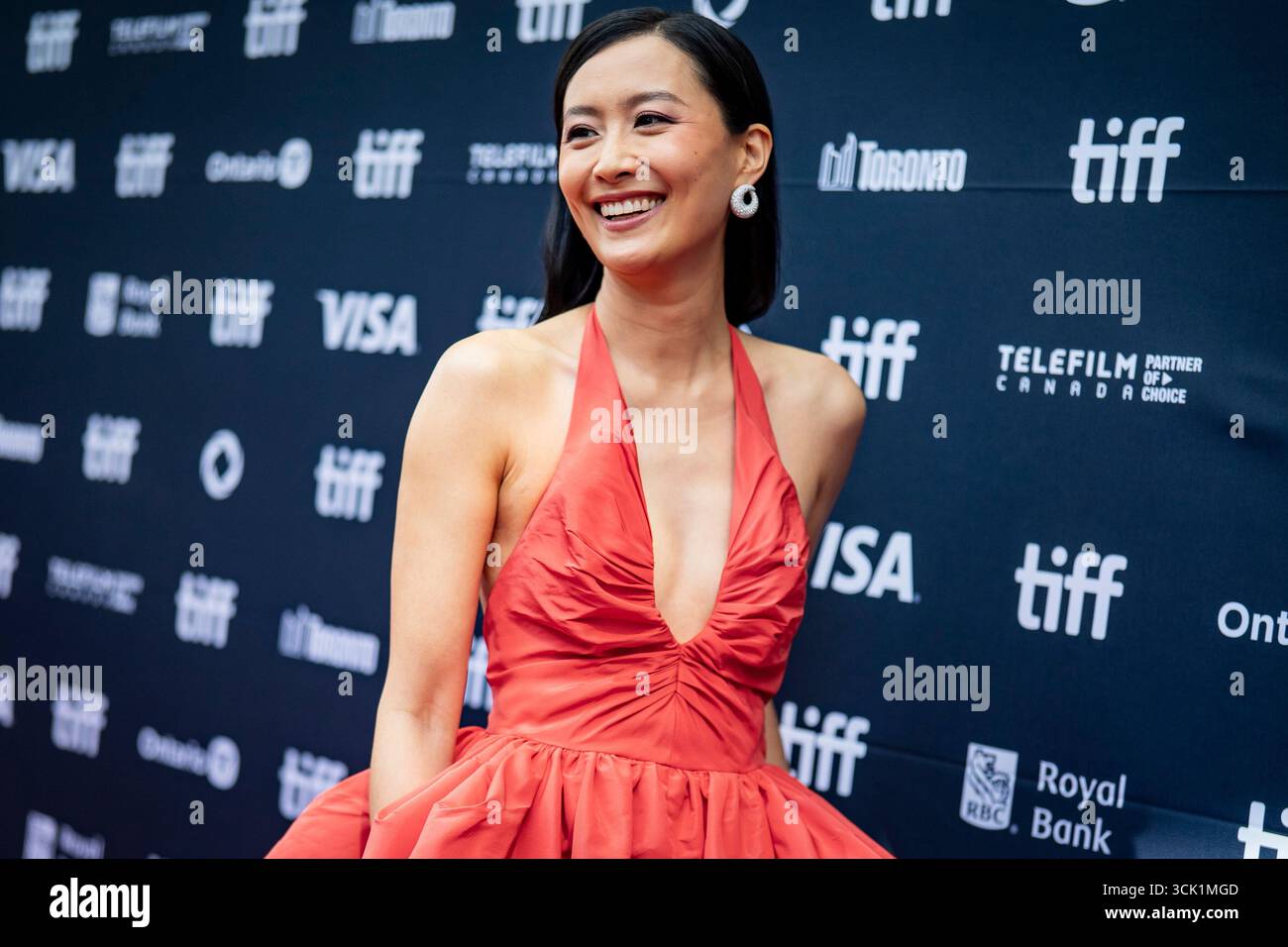 Fala Chen walks the red carpet at the premiere of "Ballad of a Small Player" at the Toronto ...