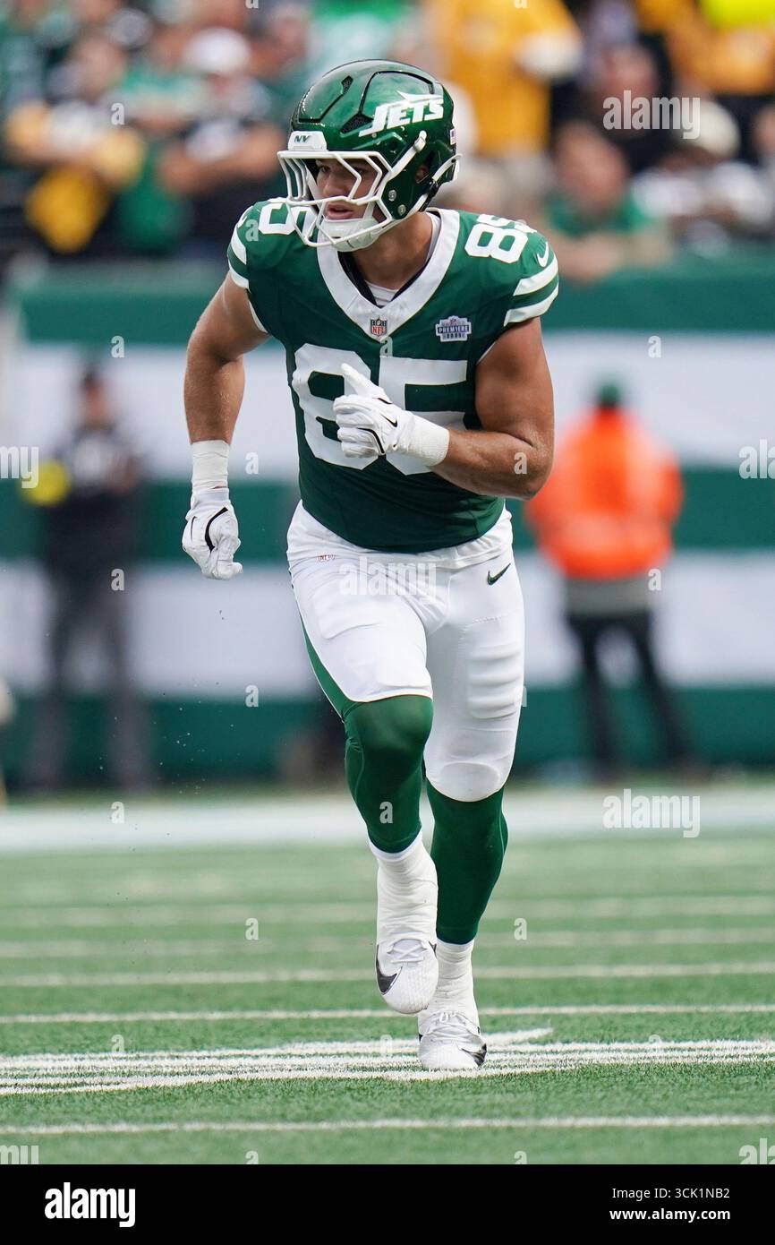 New York Jets tight end Mason Taylor (85) during an NFL football game ...