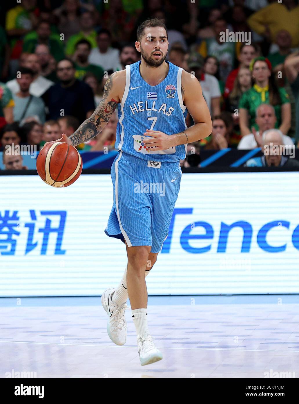 Riga, Latvia. 09th Sep, 2025. Greece's Vasileios Toliopoulos during ...