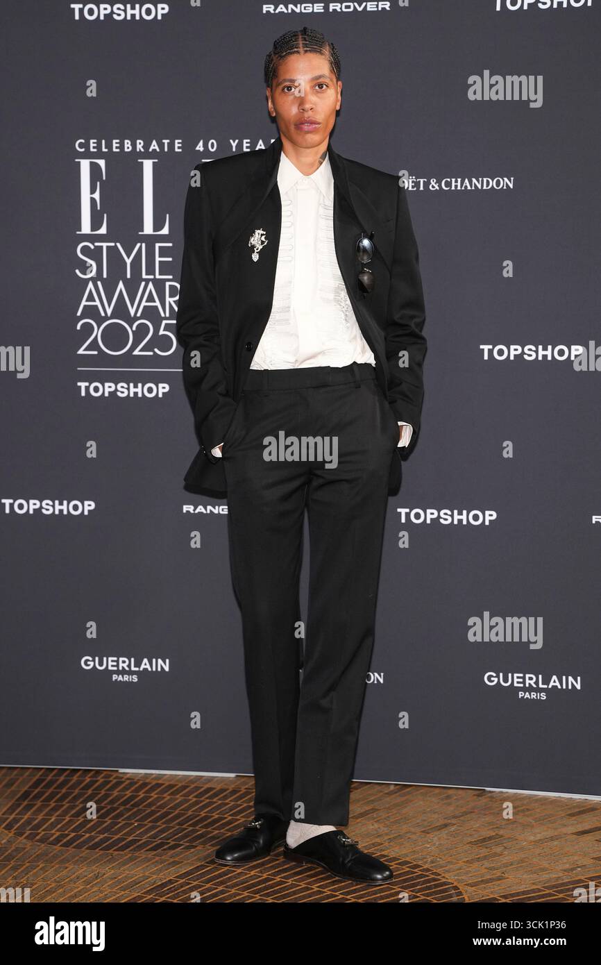 Kai-Isaiah Jamal poses for photographers upon arrival at the Elle Style ...