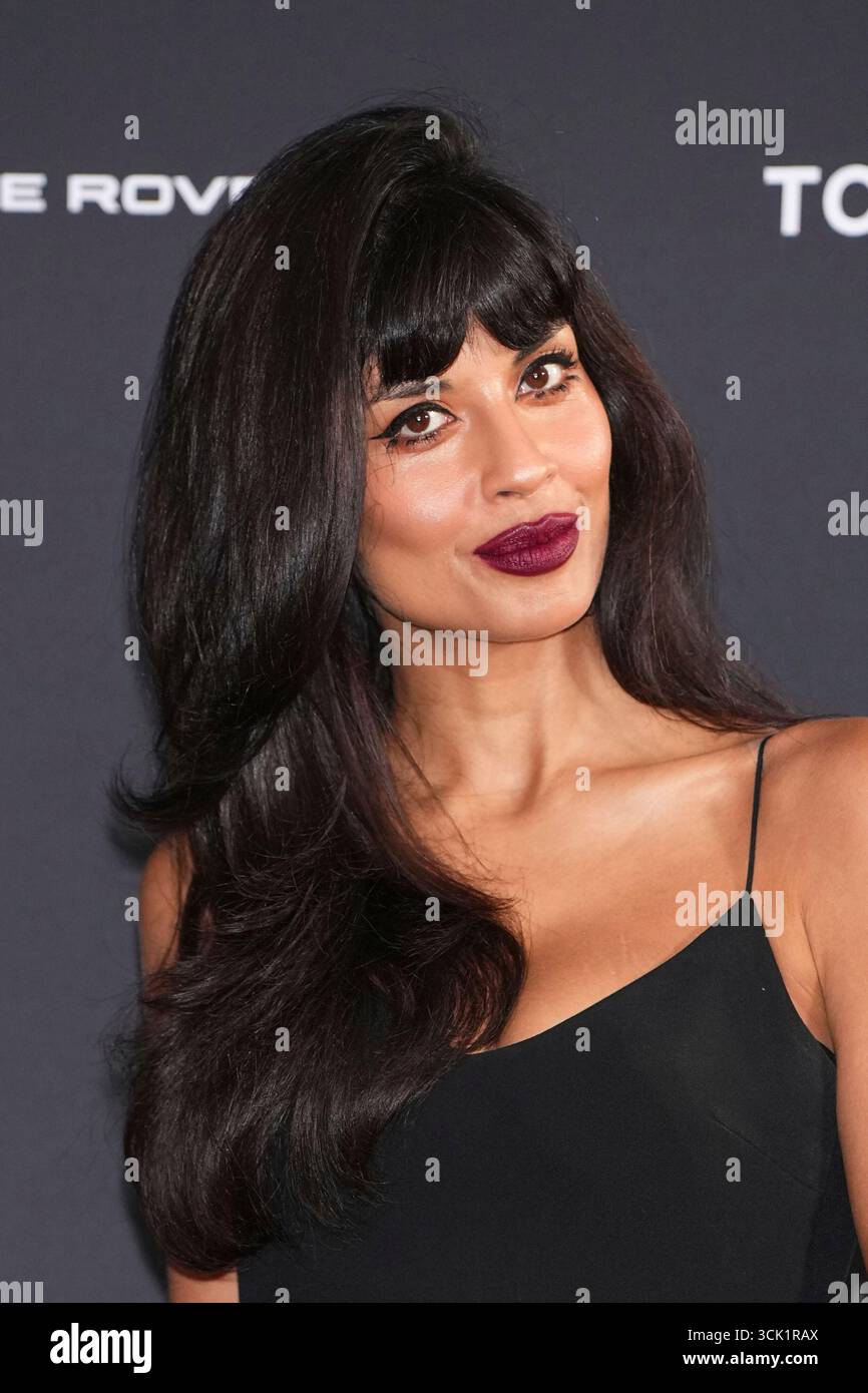 Jameela Jamil poses for photographers upon arrival at the Elle Style ...