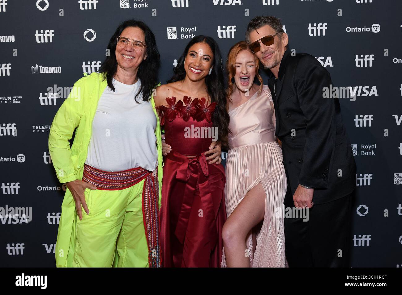 (L-R) Gail Maurice, Dana Solomon, Derica Lyn Lafrance and Ethan Hawke ...
