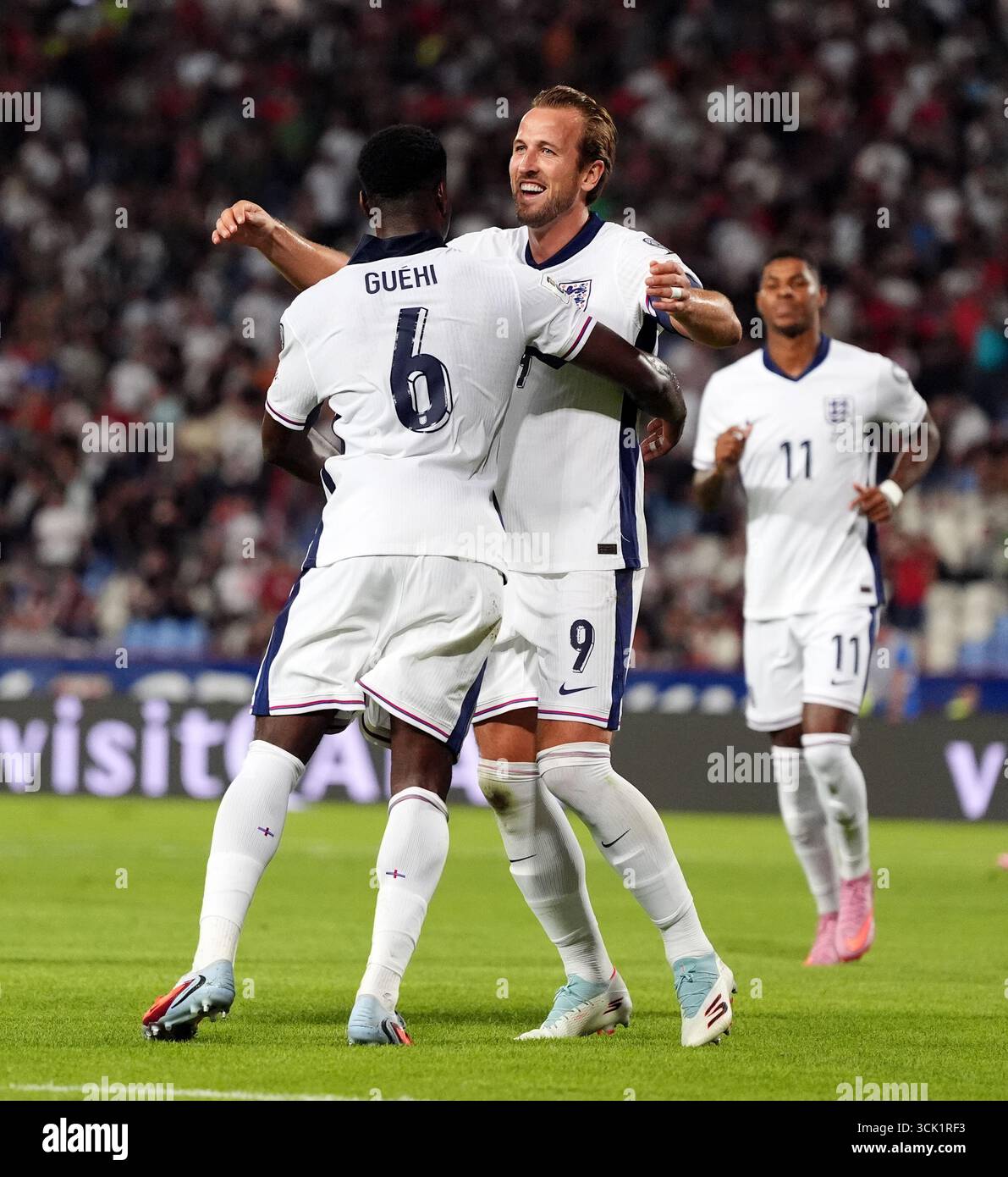 England's Marc Guehi celebrates scoring his sides fourth goal with ...