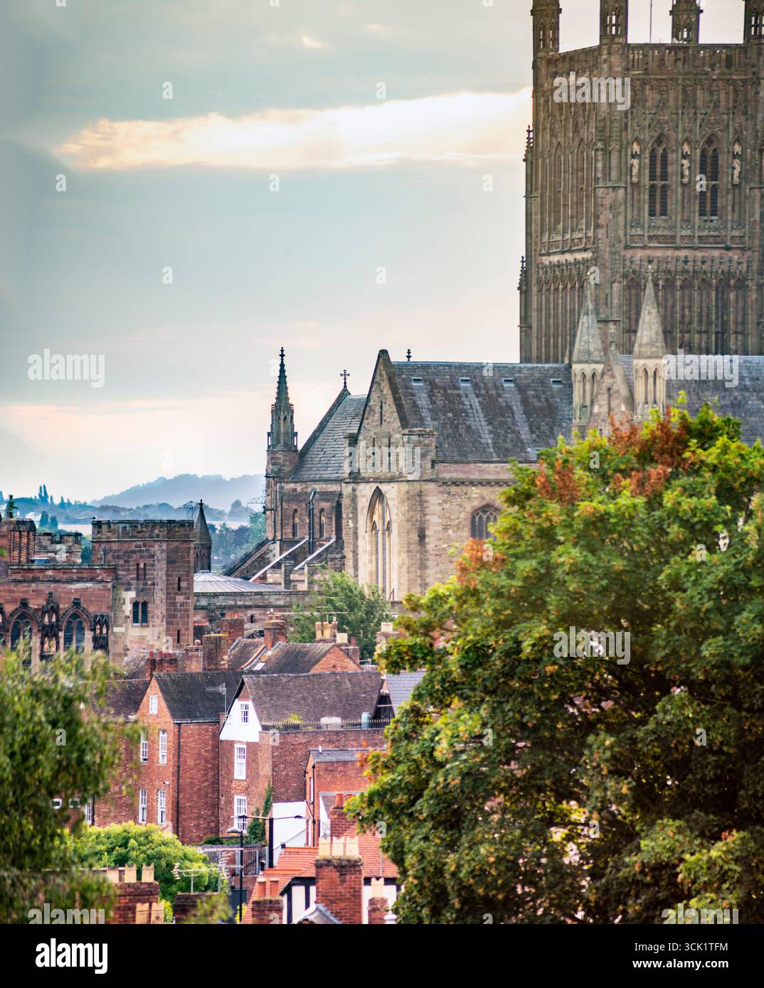The landmark Cathedral and city rooftops,from the viewpoint site of the ...
