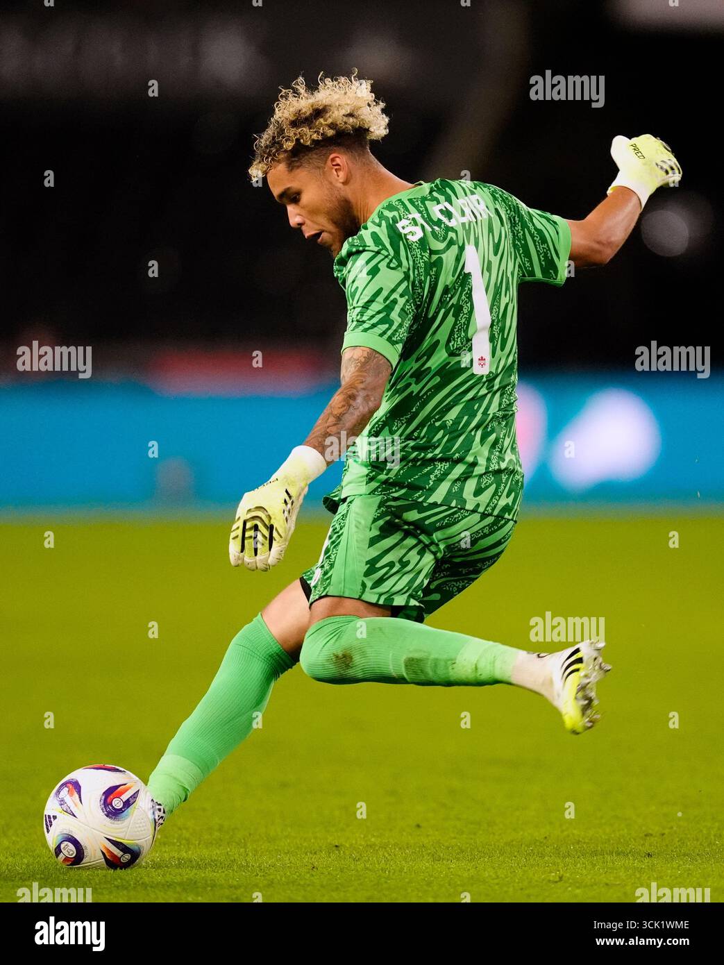 Canada goalkeeper Dayne St. Clair during an international friendly ...