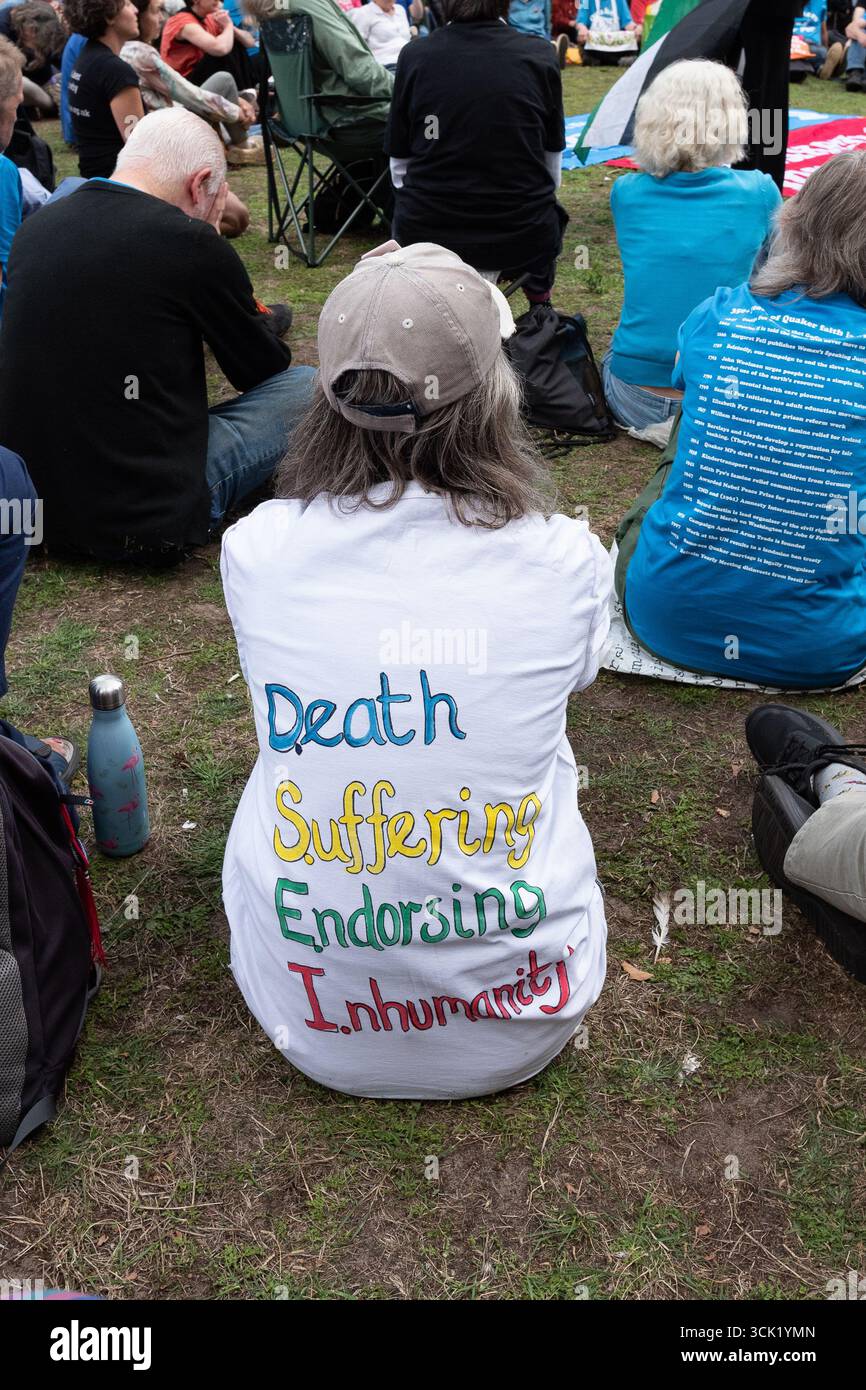 London, UK. 9 September, 2025. A coalition of anti-war activists and ...