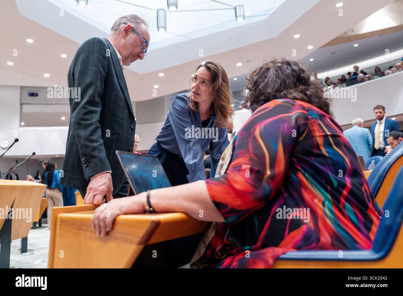 DEN HAAG, NETHERLANDS - SEPTEMBER 9: Henk Vermeer (BBB), Bente Becker ...