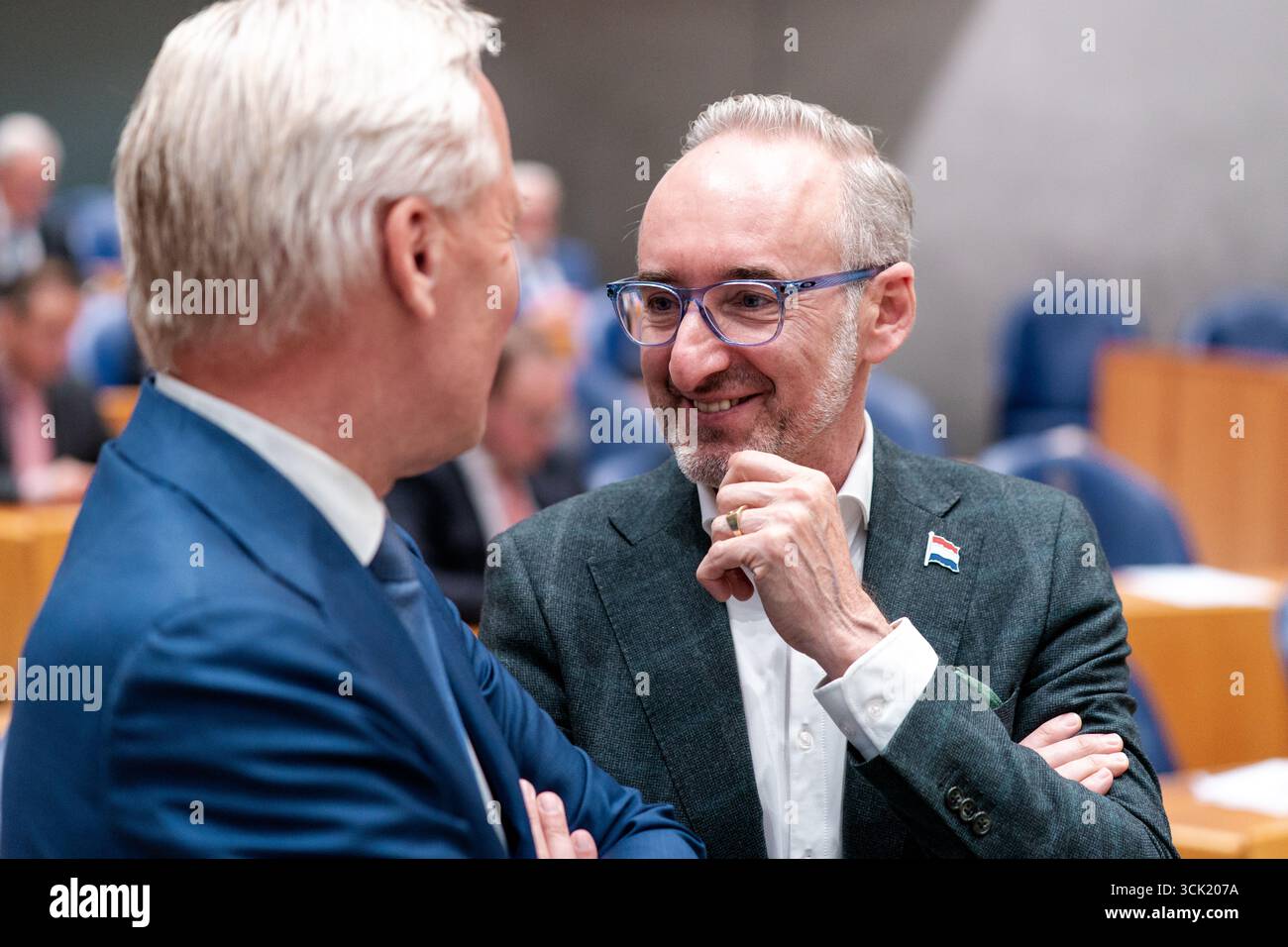 DEN HAAG, NETHERLANDS - SEPTEMBER 9: Eric van der Burg (VVD), Henk ...