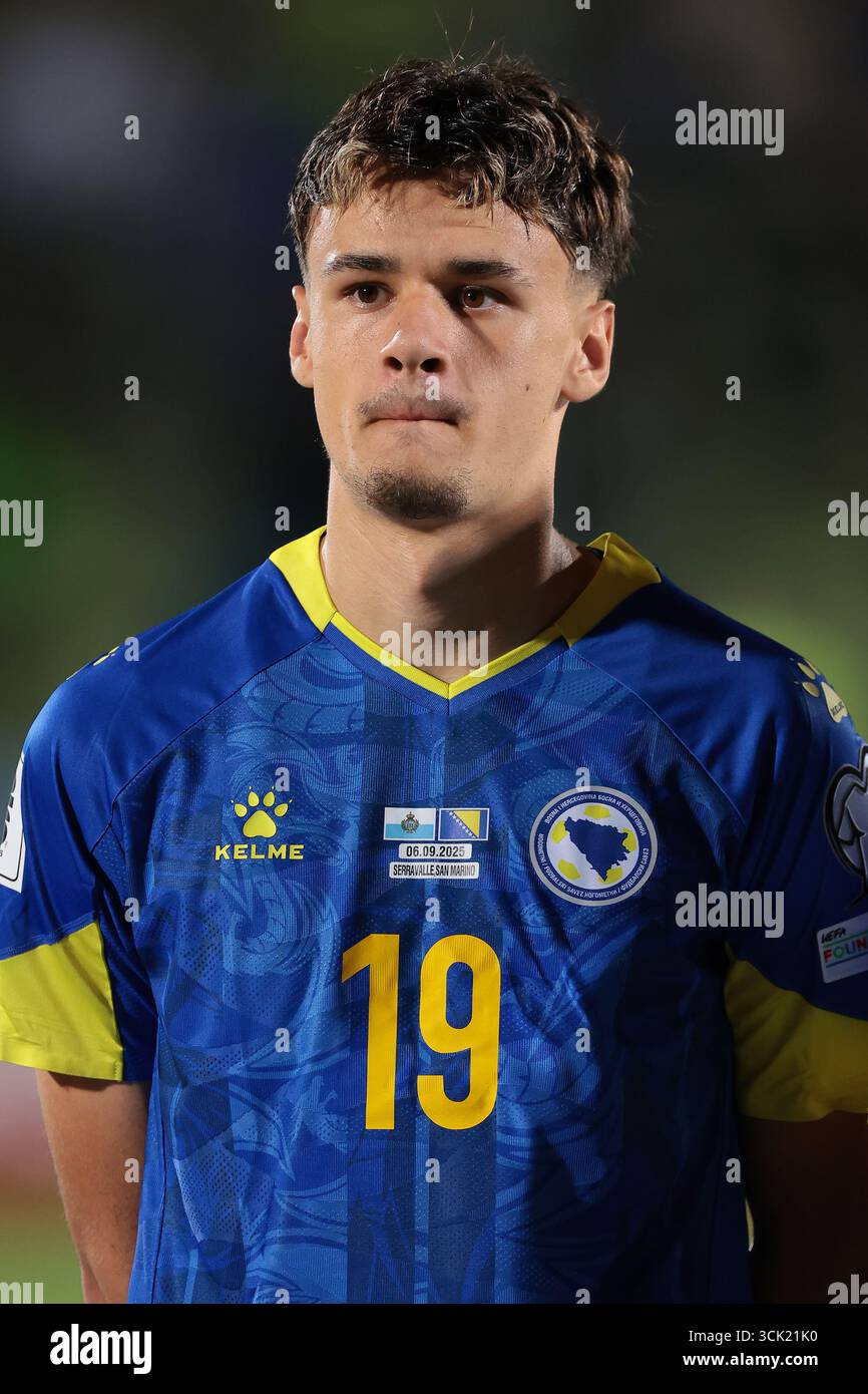 Serravalle, Italy, 6th September 2025. Kerim Alajbegovic of Bosnia and ...
