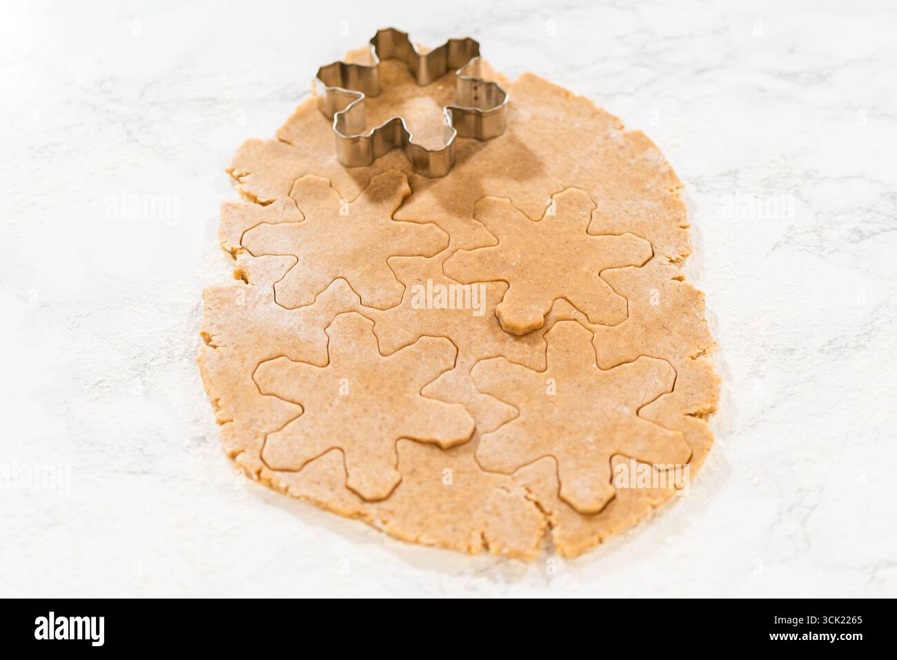 Step by step preparation of Amber Gingerbread Cookies from dough to ...