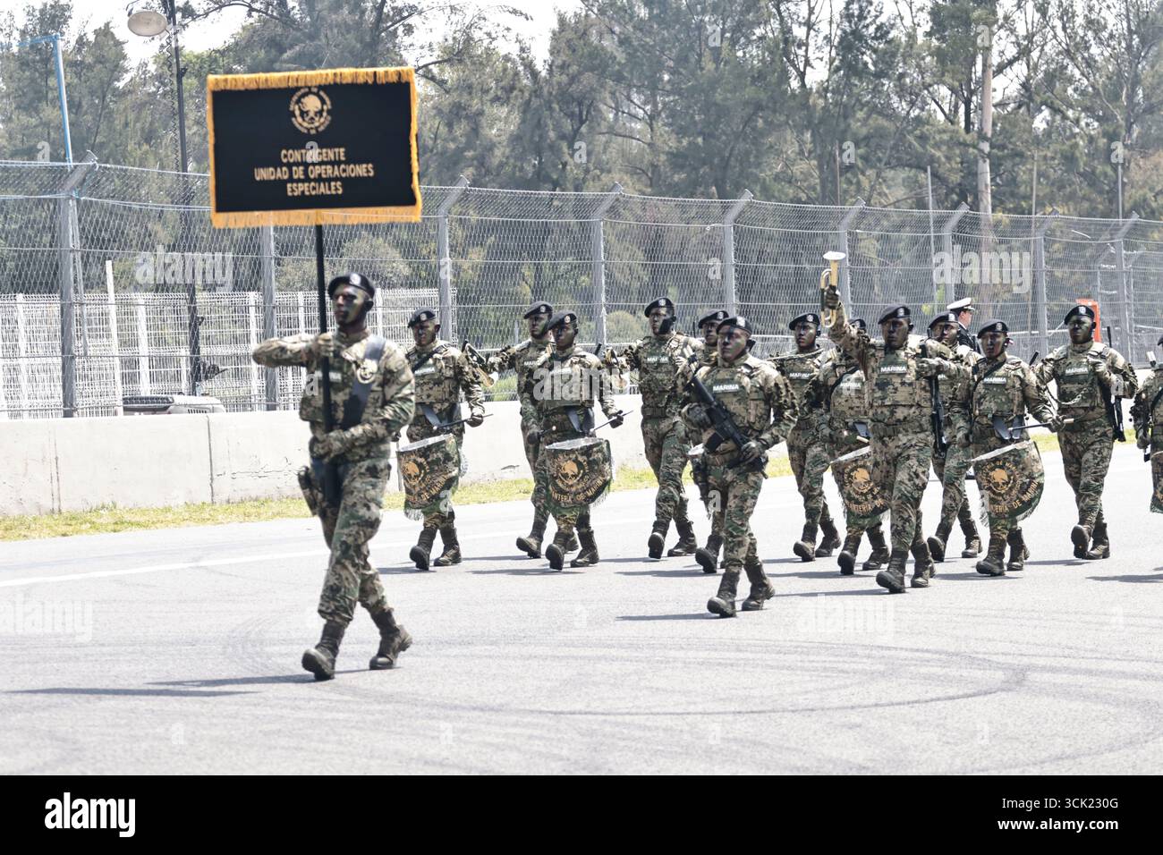September 9, 2025, Mexico, Cdmx, Mexico: The contingent of the Ministry ...