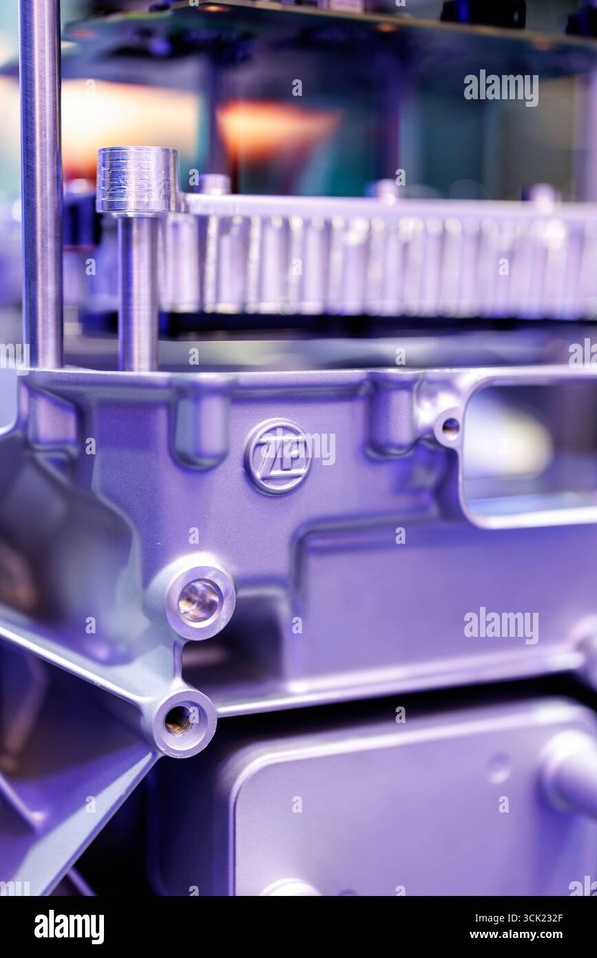 08 September 2025, Bavaria, Munich: The ZF brand logo (brand, logo ...