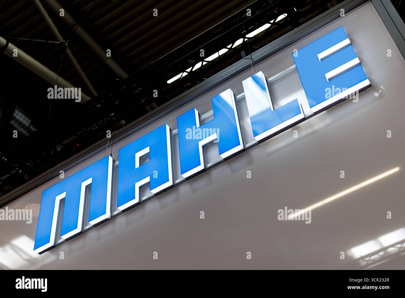 08 September 2025, Bavaria, Munich: The Mahle brand logo can be seen at ...