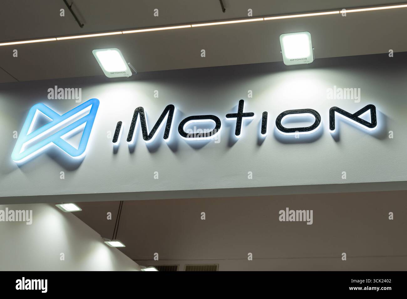 Munich, Bavaria, Germany - September 9, 2025: The illuminated iMotion ...