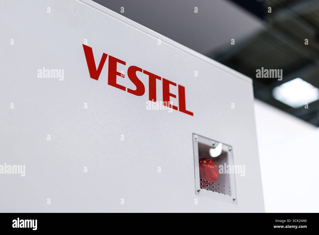 08 September 2025, Bavaria, Munich: The Vestel brand logo can be seen ...