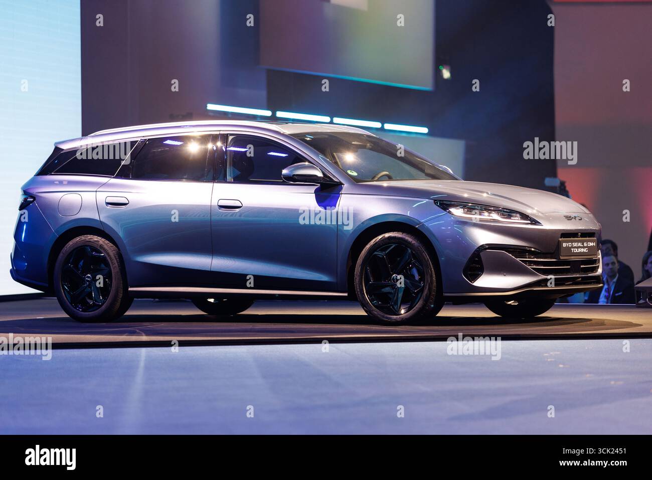 08 September 2025, Bavaria, Munich: The BYD Seal 6 DMi Touring is on ...