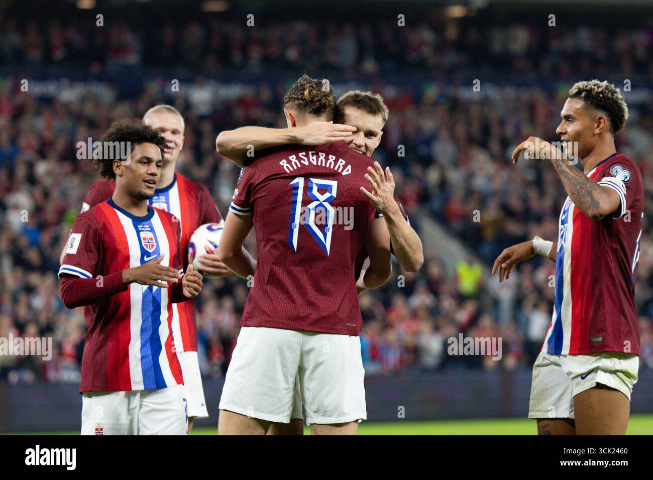Oslo, Norway. 09th Sep, 2025. Players of Norway celebrates after ...