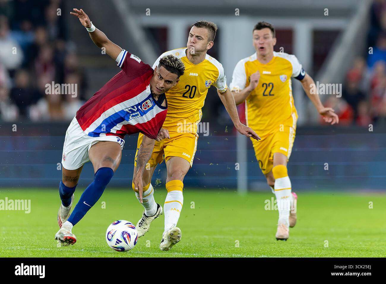 Oslo, Norway 9 September 2025 Antonio Nusa of Norway plays for Brugge ...