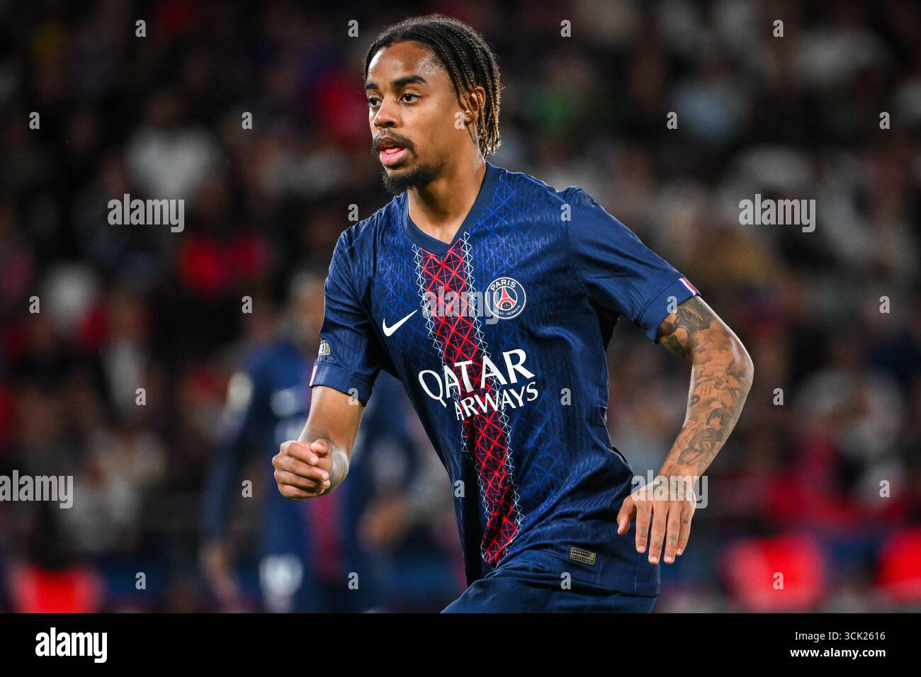 Bradley BARCOLA of PSG during the French championship Ligue 1 football ...