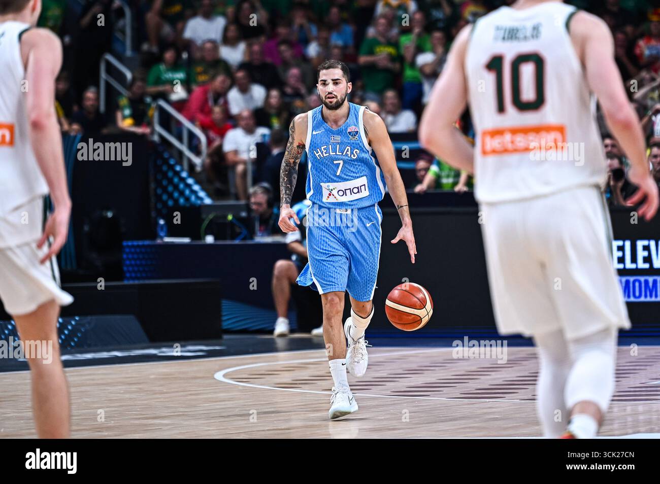 7 Vassilis Toliopoulos of Greece plays during the FIBA EuroBasket 2025 ...