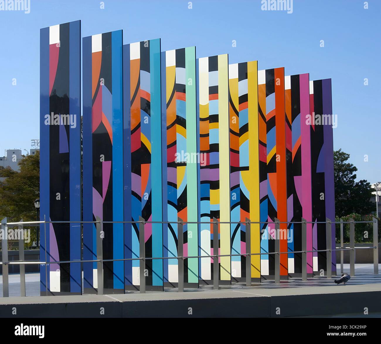 Holocaust Memorial in Woldenberg Park, New Orleans, featuring abstract ...