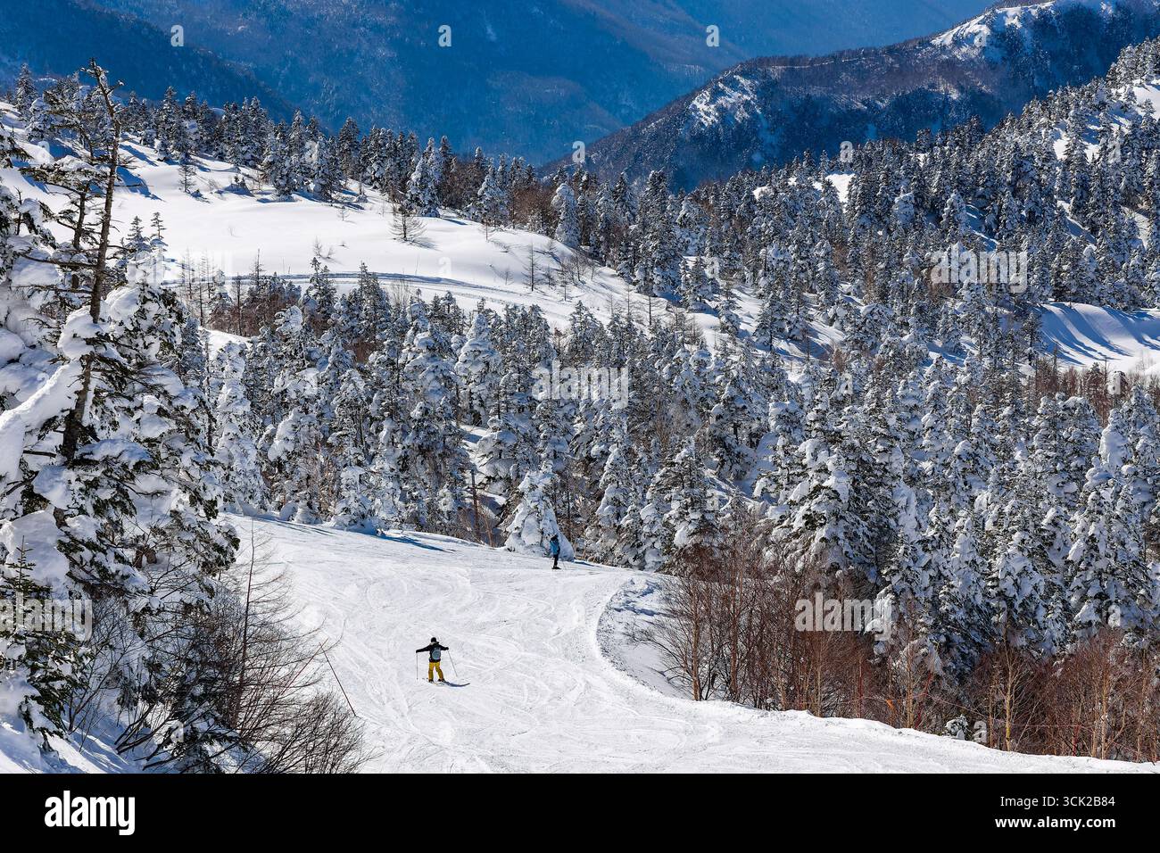 Crisp winter scene skier hi-res stock photography and images - Alamy