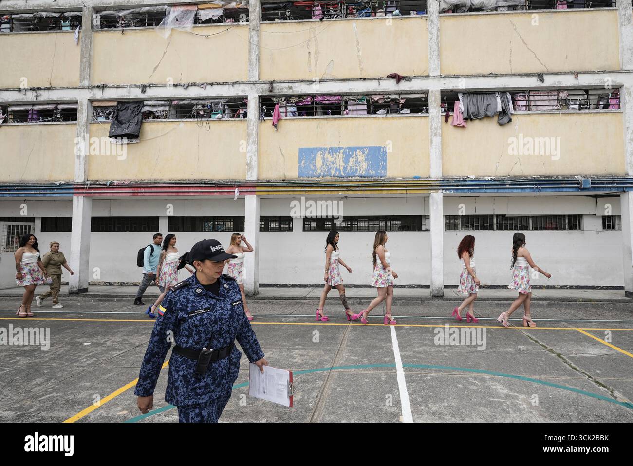 Inmates take part in the annual beauty pageant, held to mark the feast ...