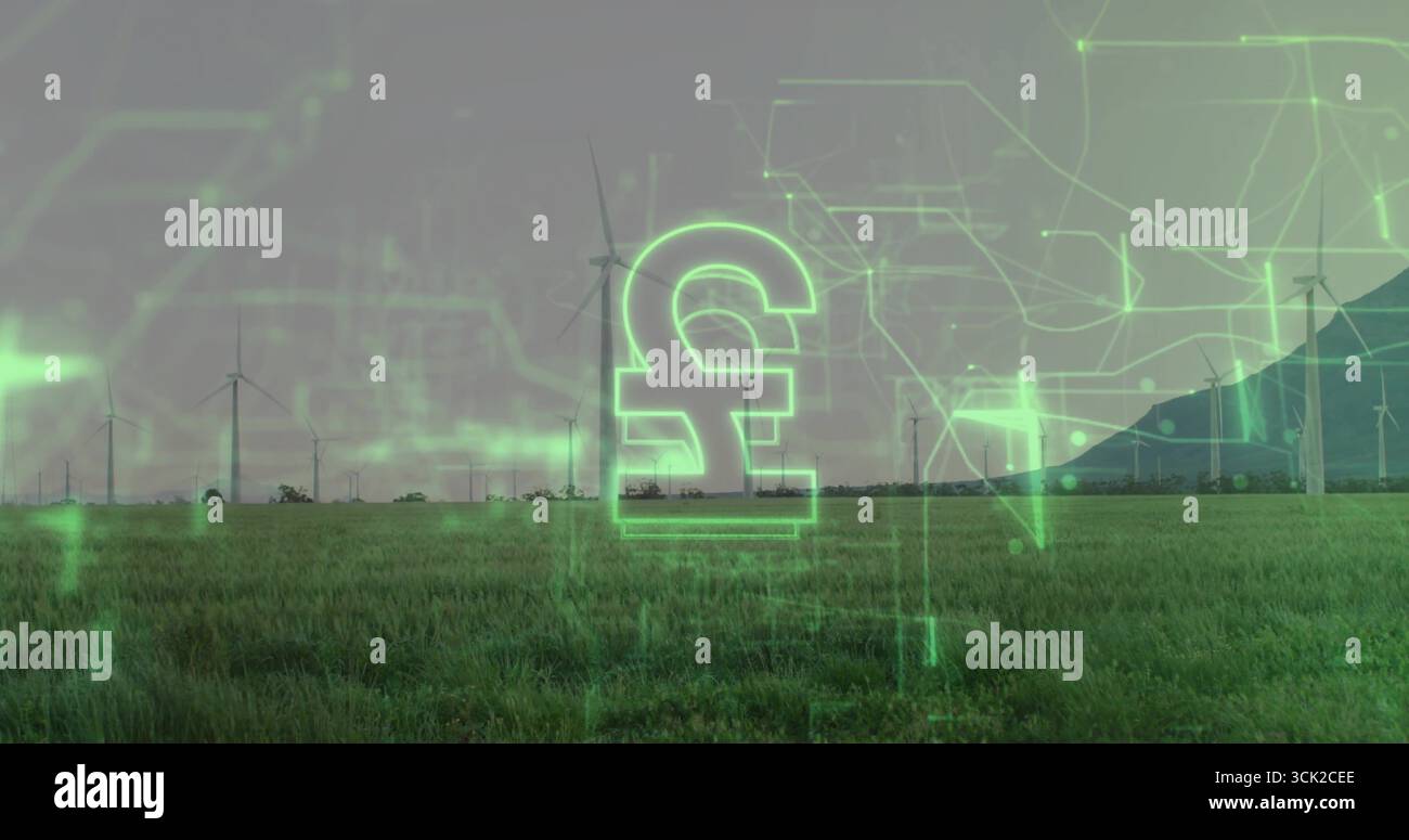 Neon green pound symbol hi-res stock photography and images - Alamy