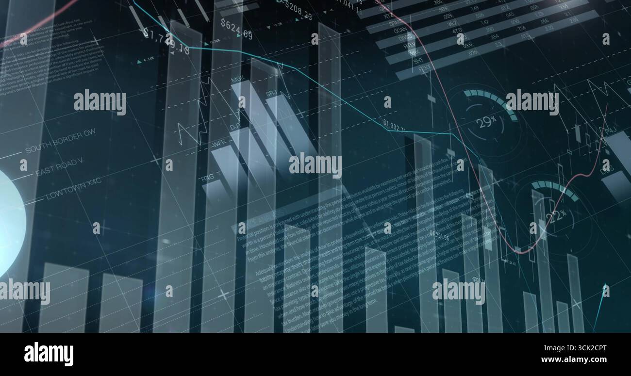 Dashboard showing bar charts hi-res stock photography and images - Alamy