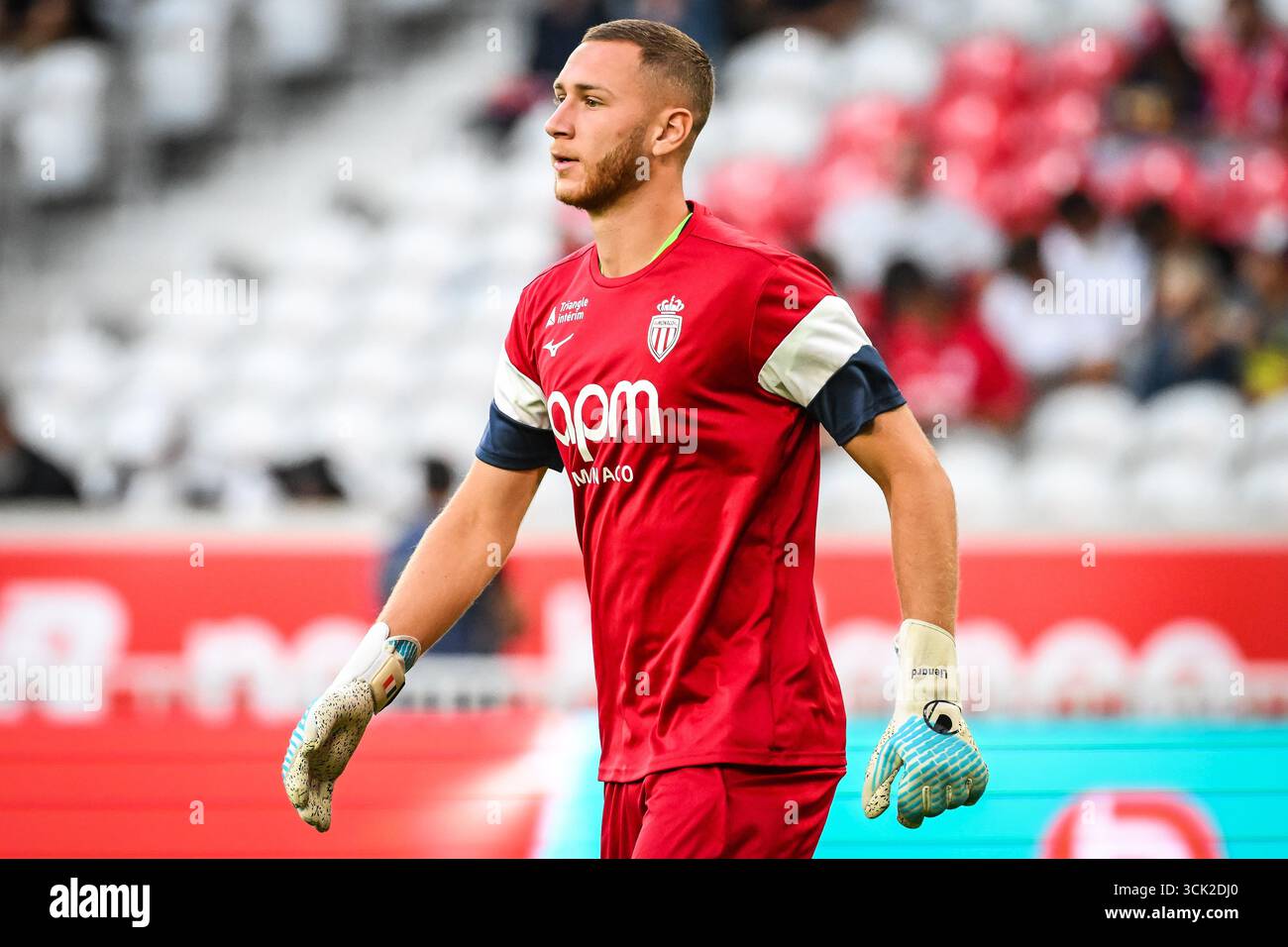 Yann LIENARD of Monaco during the French championship Ligue 1 football ...