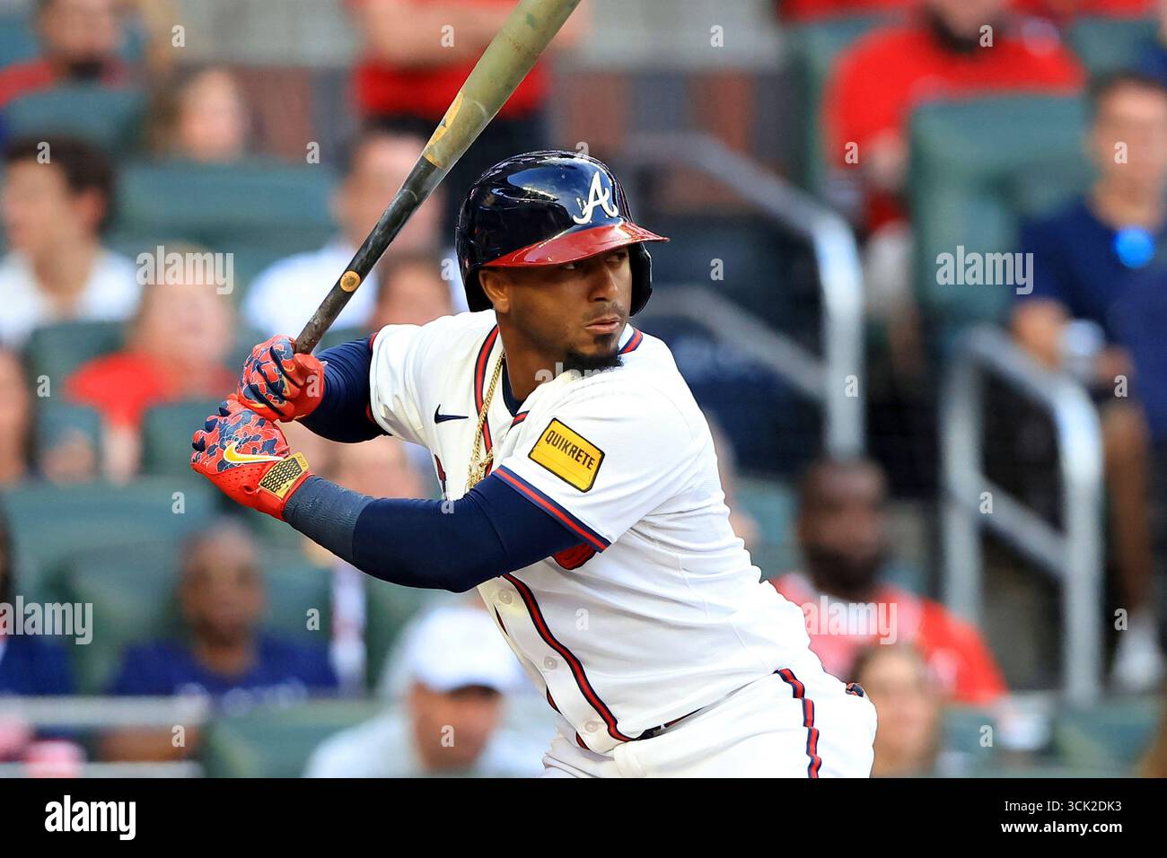 ATLANTA, GA - SEPTEMBER 08: Ozzie Albies #1 of the Atlanta Braves ...