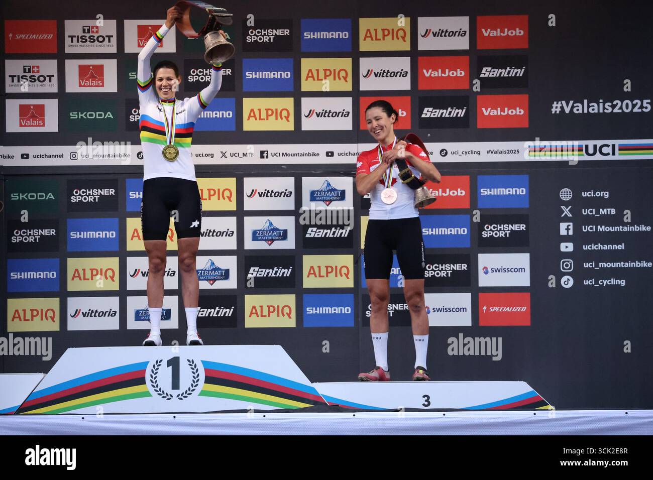 09/09/2025, Zermatt, Valais 2025 UCI Mountain Bike World Championships, Alessandra Keller #4 ...