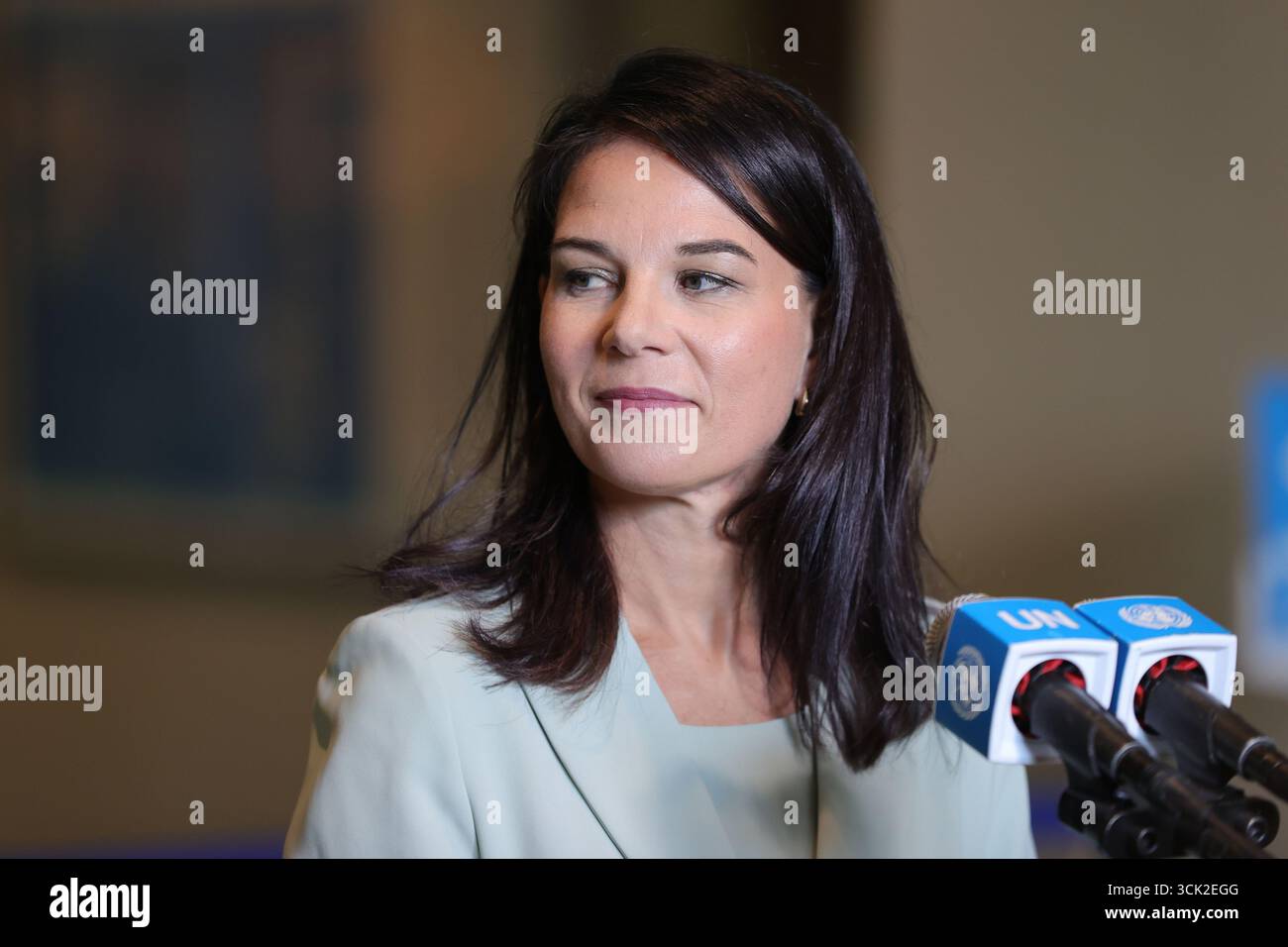 UNITED NATIONS, NEW YORK – SEPTEMBER 9, 2025: Annalena Baerbock ...