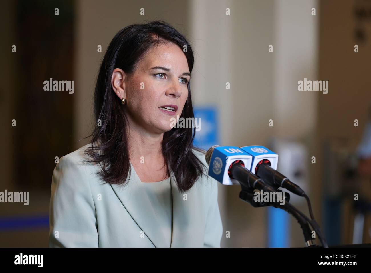 UNITED NATIONS, NEW YORK – SEPTEMBER 9, 2025: Annalena Baerbock ...