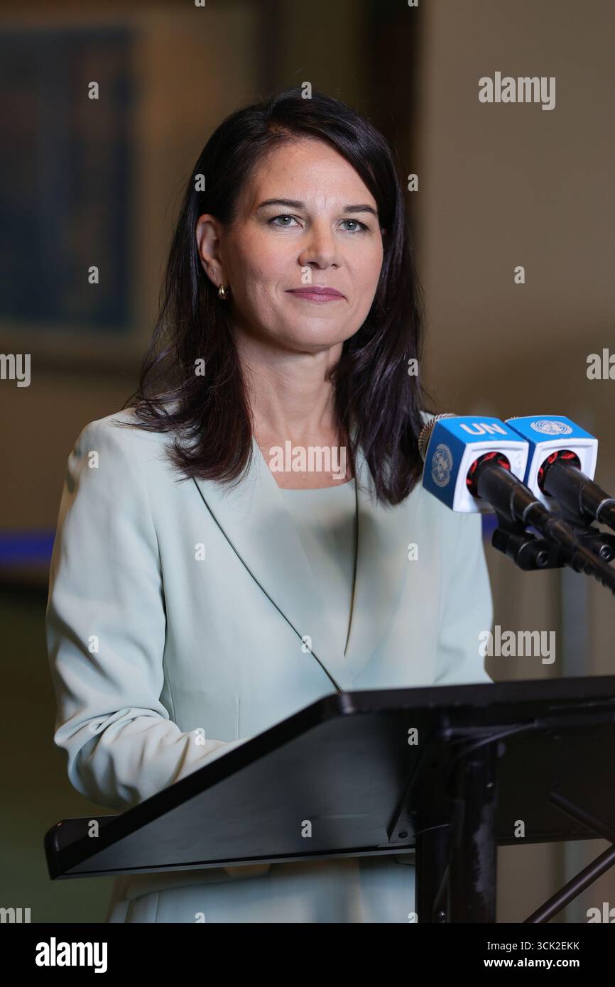 UNITED NATIONS, NEW YORK – SEPTEMBER 9, 2025: Annalena Baerbock ...