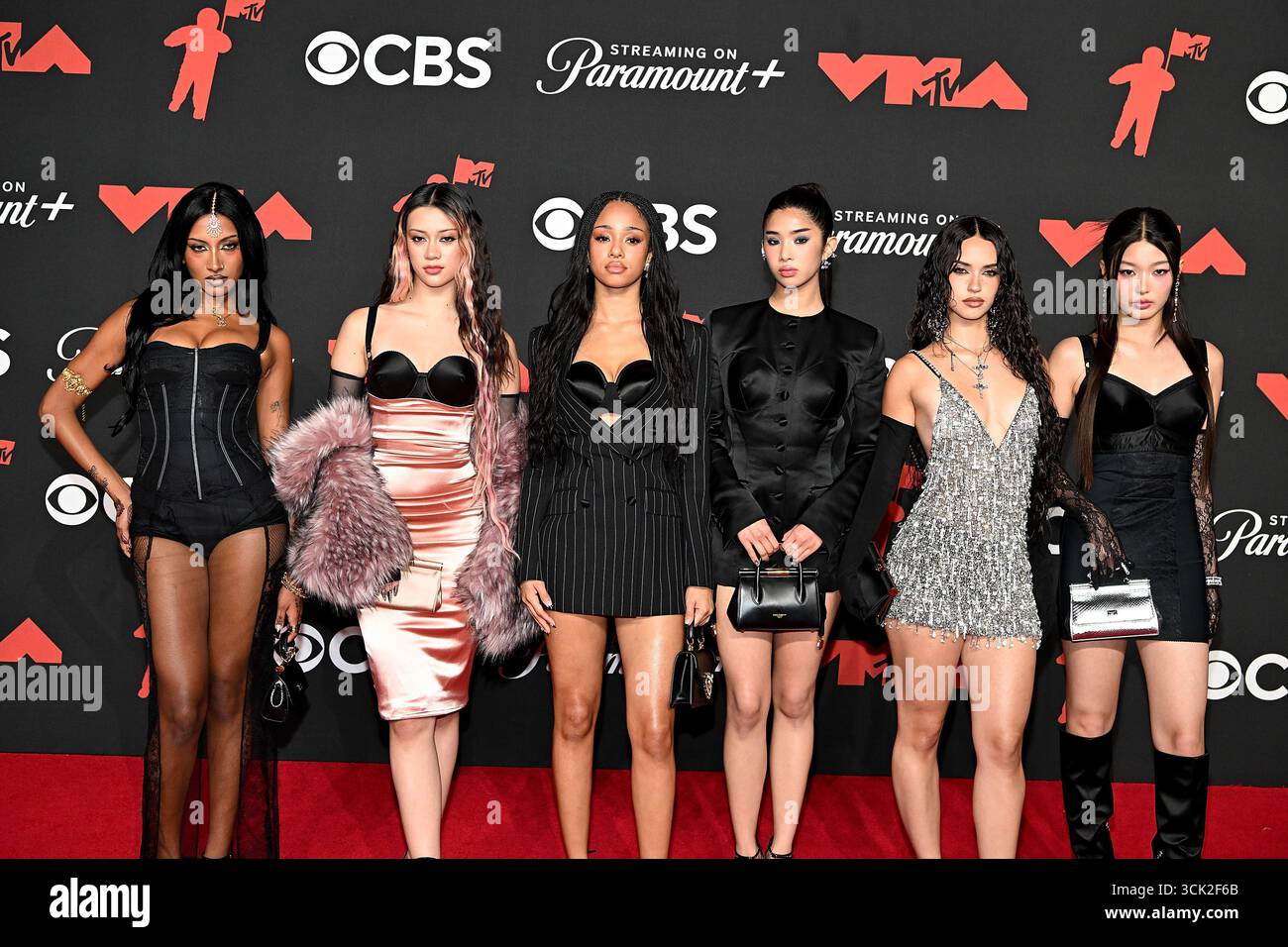KATSEYE - Lara Raj, Megan, Manon, Sophia, Daniela and Yoonchae attends ...