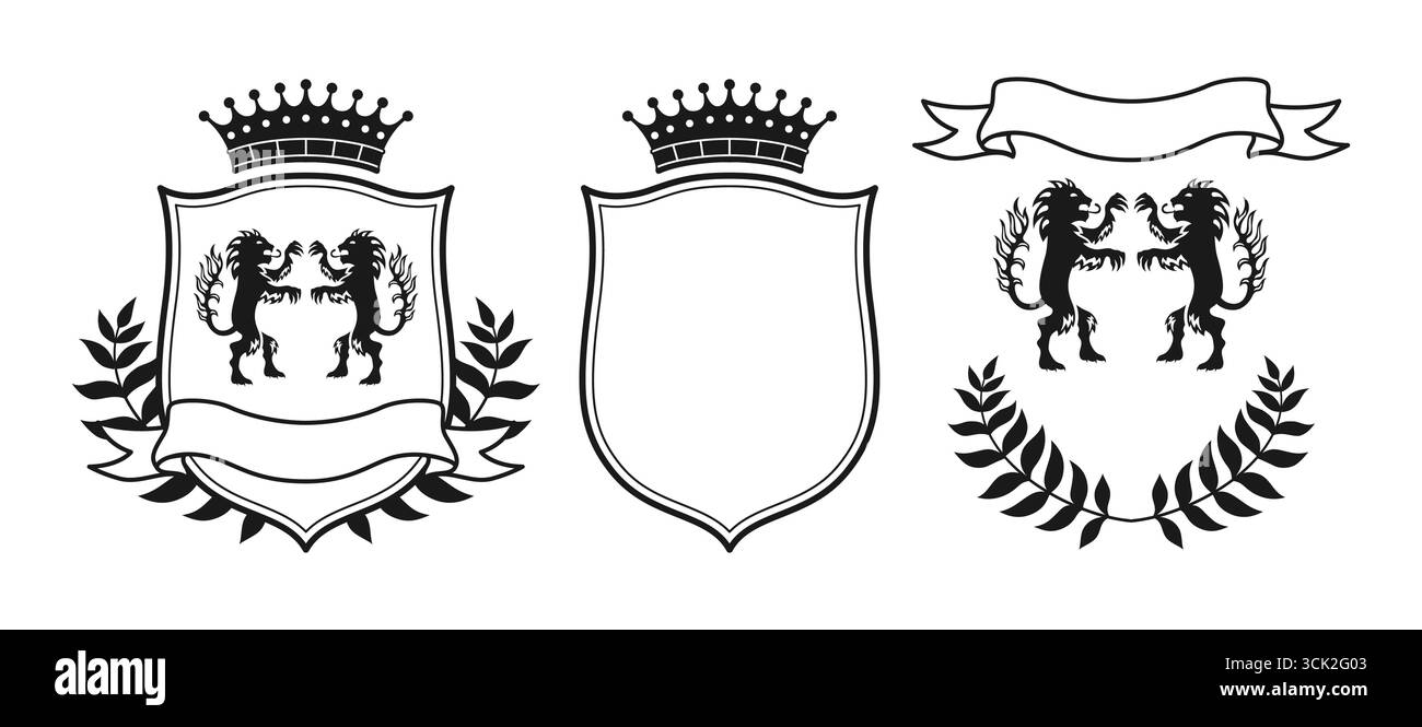 Coat Of Arms Shield Designs Lions