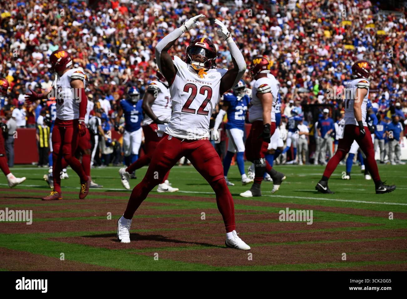 Washington Commanders running back Jacory Croskey-Merritt (22 ...