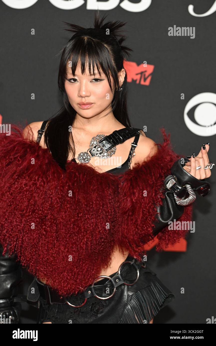 Elmont, USA. 08th Sep, 2025. Rei Ami of HUNTR/X attends the 2025 MTV ...
