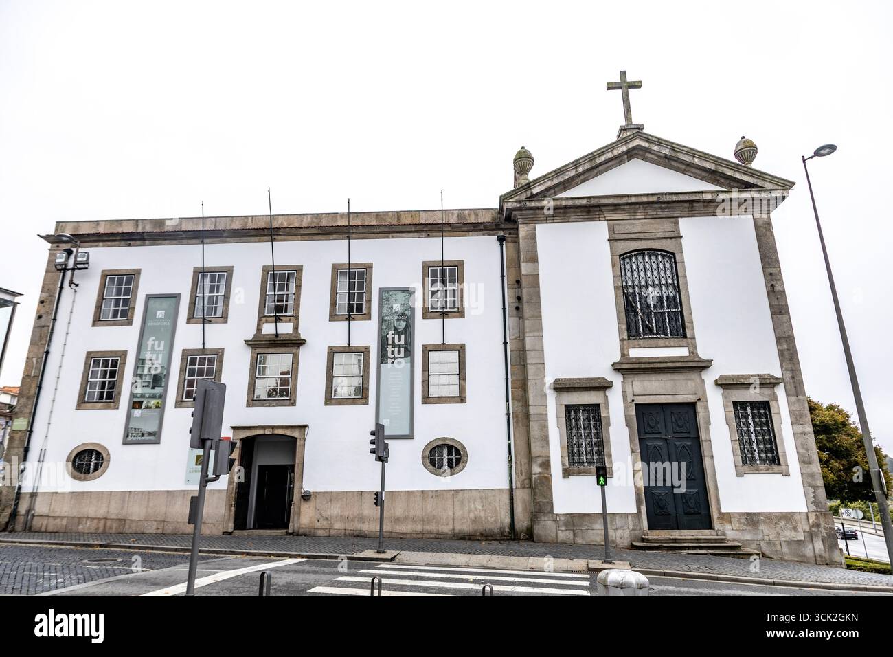 Facade of the Chapel of Postigo do Sol, a small religious church built ...
